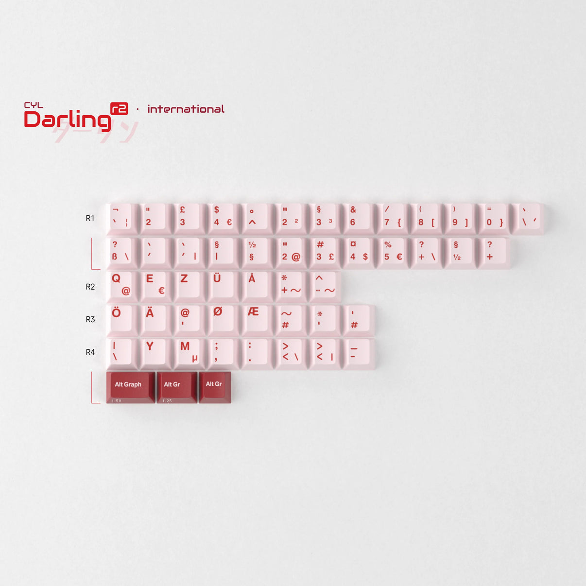 GMK CYL Darling R2键帽 – KBDfans
